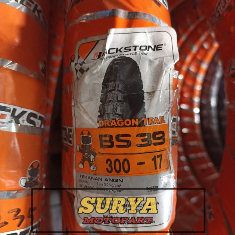 Jual BAN LUAR BLACKSTONE TUBE TYPE BS 39 UKURAN 300-17 | Shopee Indonesia