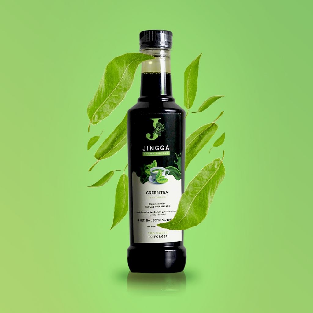 Jual JINGGA Matcha Green Tea Syrup 350 ml - Sirup Matcha Green Tea ...