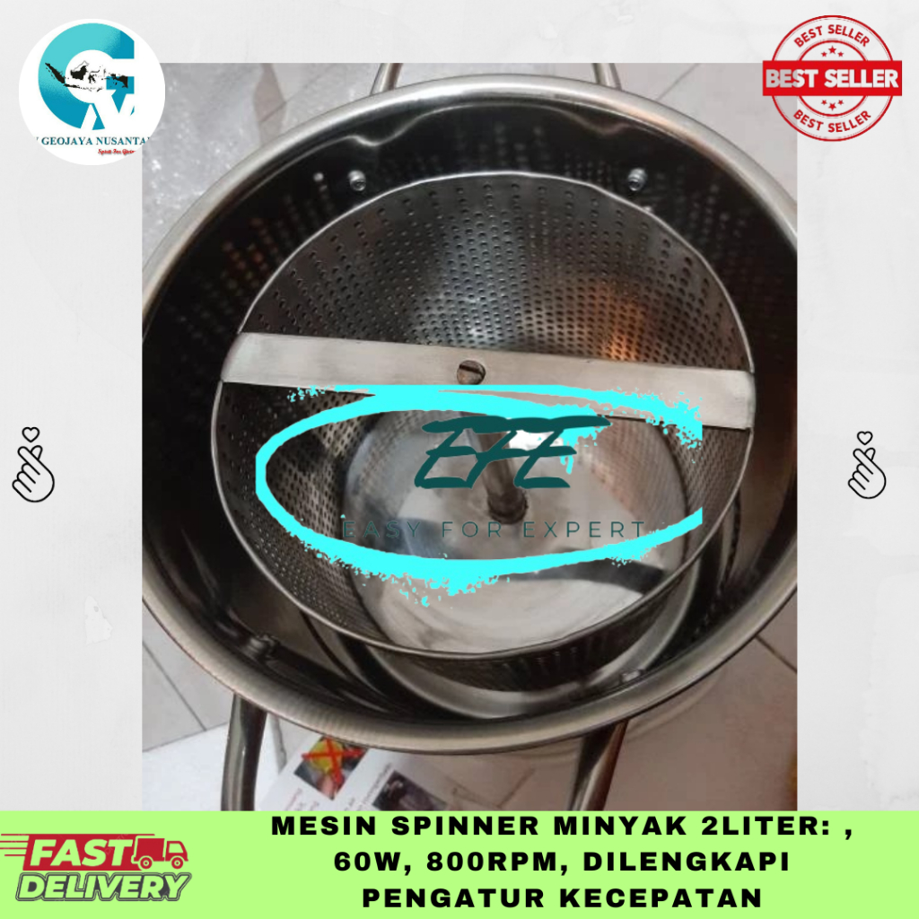 Jual Mesin Spinner Minyak 2Liter: , 60W, 800RPM, DILENGKAPI Pengatur ...