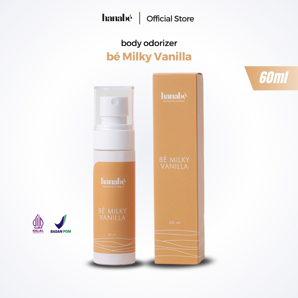 Jual HANABE Body Odorizer Aroma Milky Vanilla 60ml | Shopee Indonesia