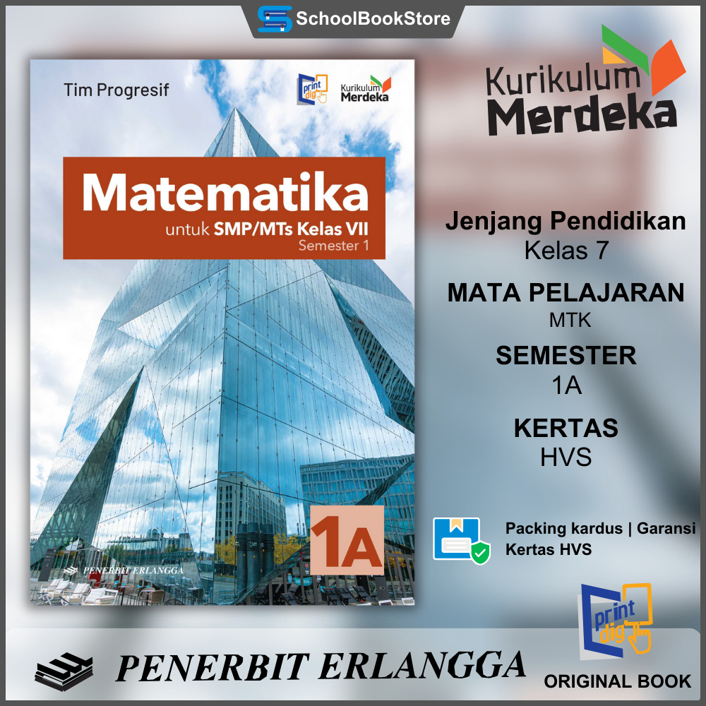 Jual Buku Matematika SMP MTS Kelas VII 7 1 Semester 1A KURIKULUM ...