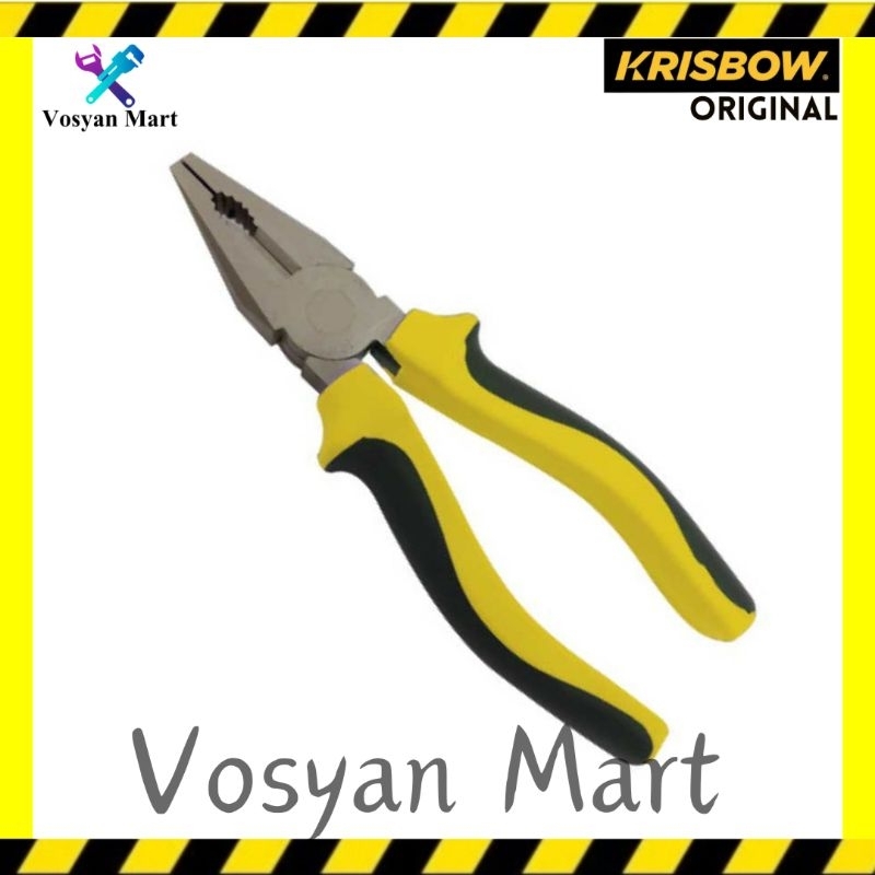 Jual Tang Kombinasi Krisbow 7 inch || Combination Plier Krisbow 7 inch ...