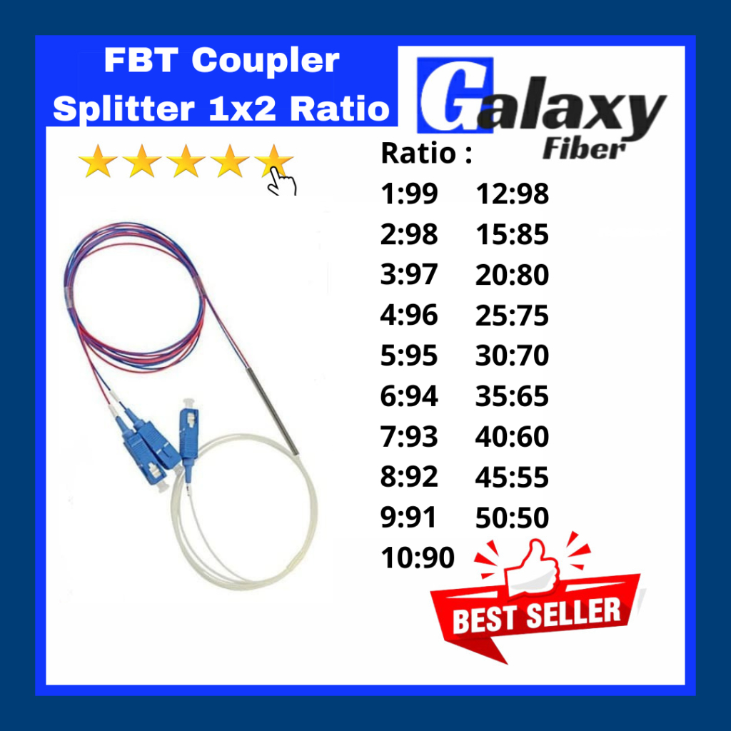 Jual FBT COUPLER SPLITTER RATIO / SPLITTER 1:2 UPC RATIO | Shopee Indonesia