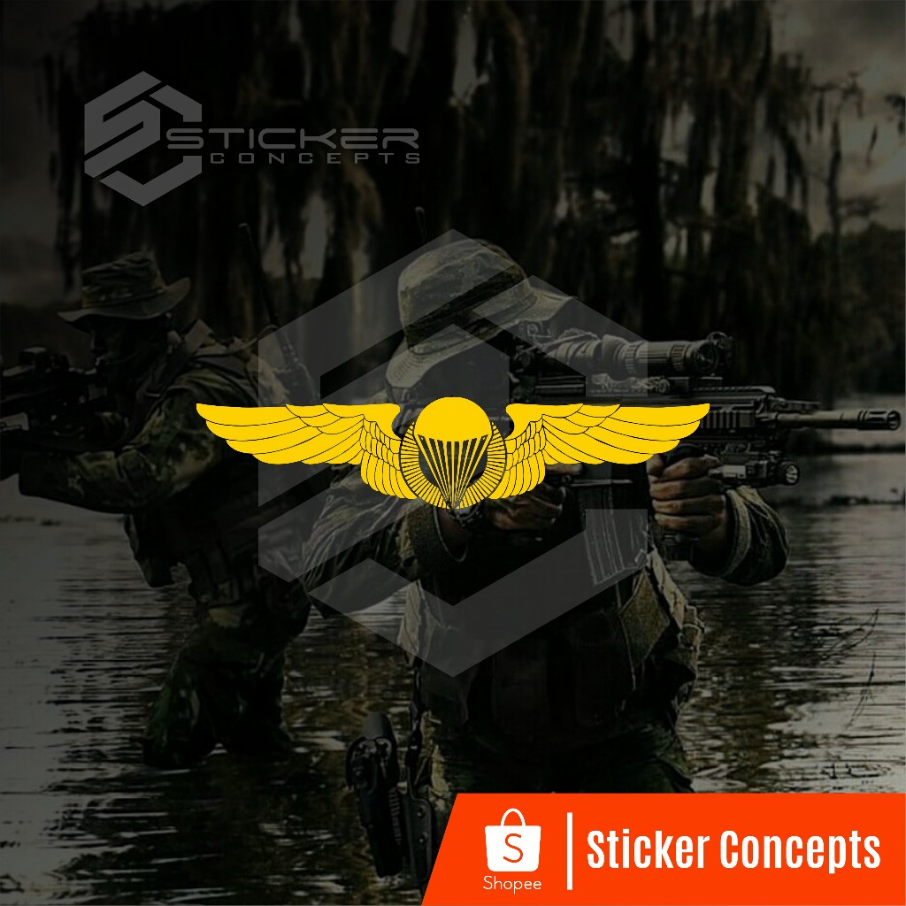 Jual Sticker Wing TNI-AU cutting sticker untuk mobil kaca belakang ...