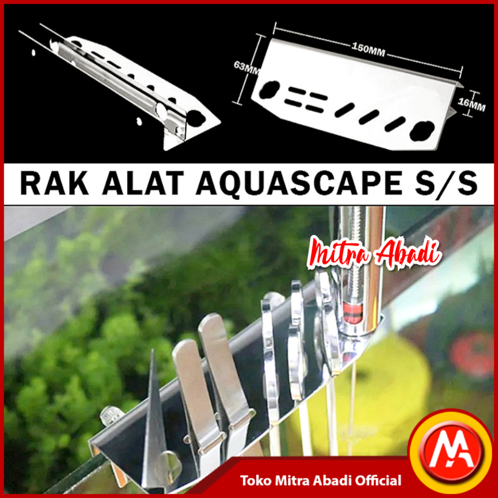 Jual Rak Alat Aquascape Stainless Steel Penyimpan Tool Aquarium ...