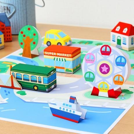 Jual DIY Papercraft Diorama Kota Tepi Laut Miniatur Kertas | Shopee ...