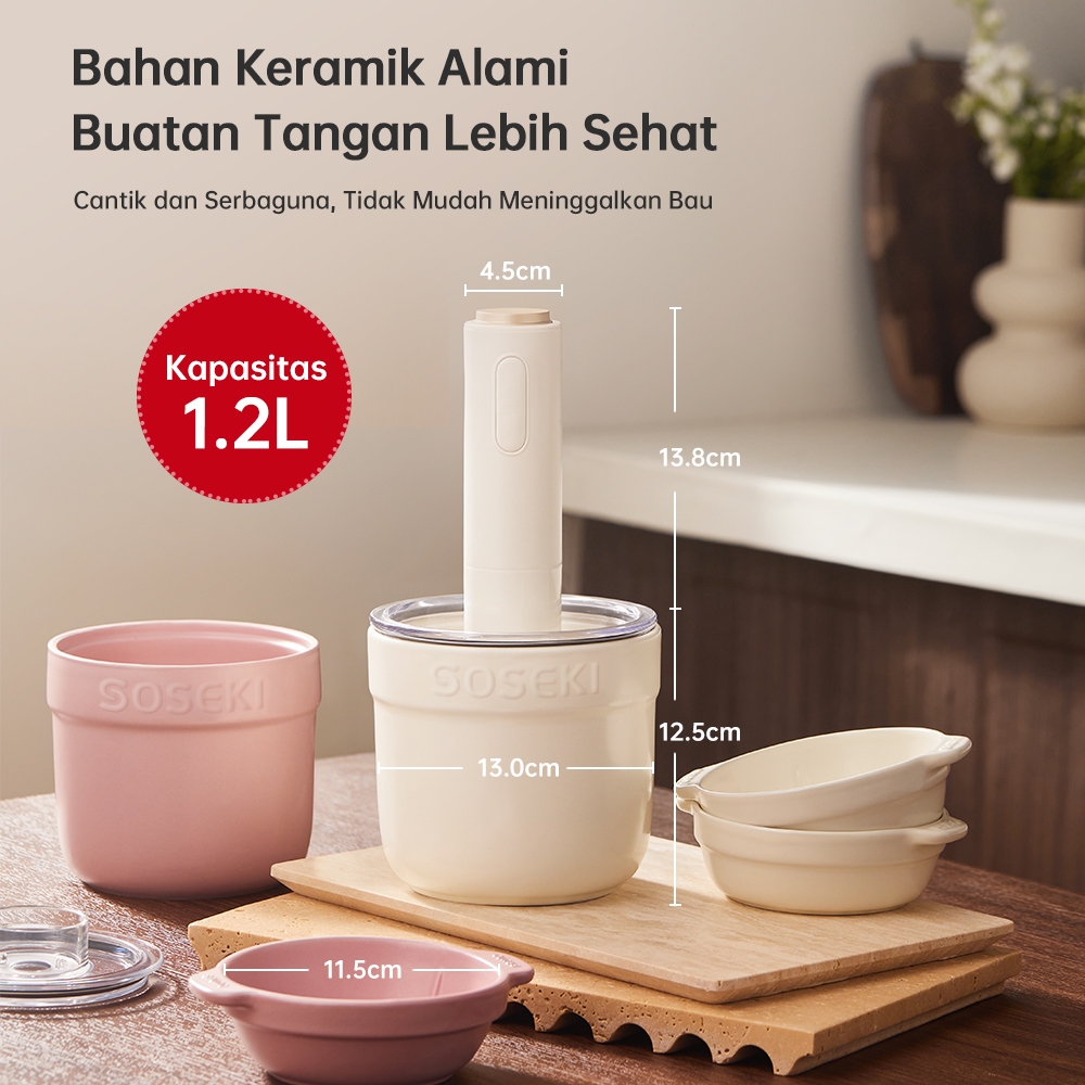 Jual SOSEKI Blender Chopper Penggiling Penghalus Daging & Bumbu 300W ...