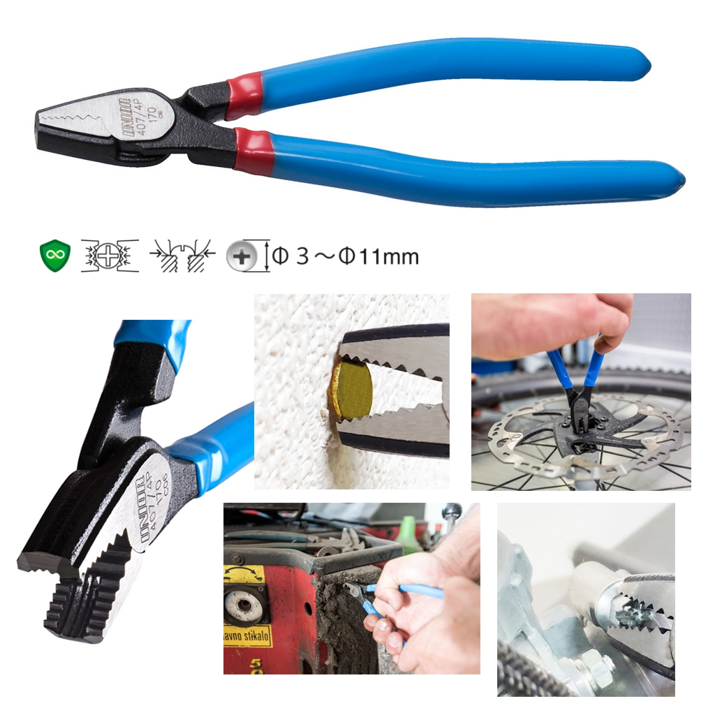 Jual Tang Pencabut Sekrup Baut Screw Removal Plier Unior 407/4DP 170 mm ...