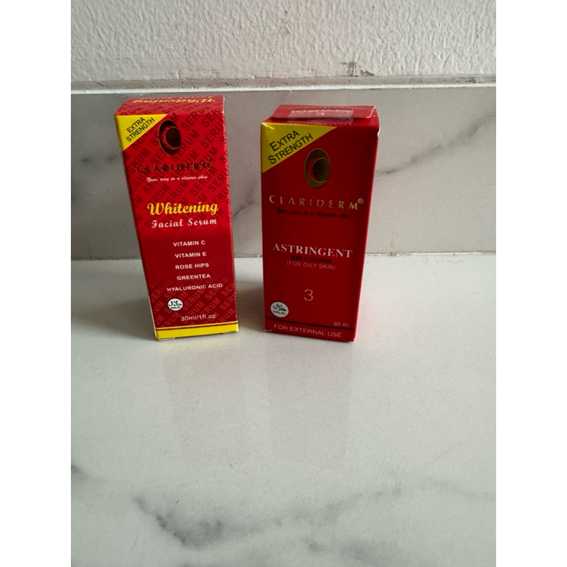 Jual PAKET CLARIDERM - TONER N SERUM CLARIDERM ORIGINAL | Shopee Indonesia
