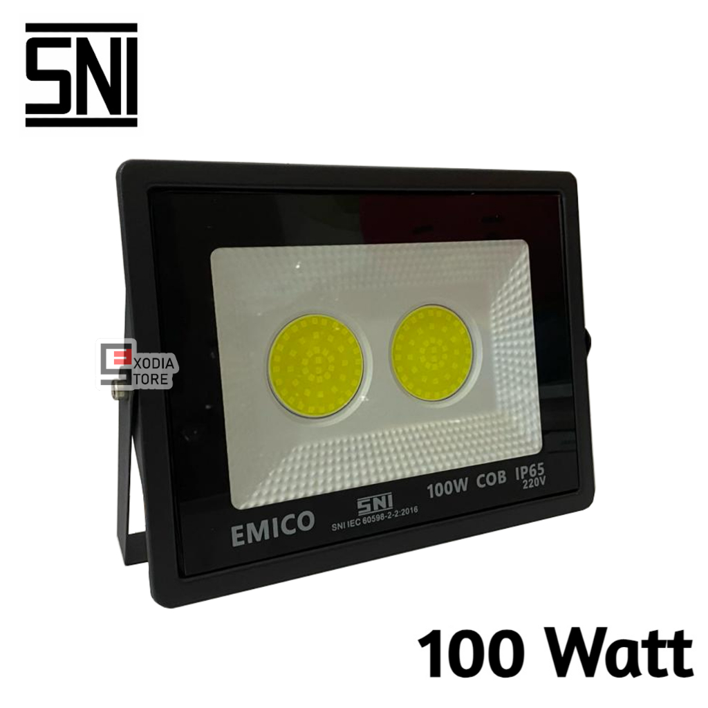 Jual Emico Lampu Sorot SMD LED COB 100 Watt SNI Waterproof IP65 Lampu Tembak Floodlight utk ...