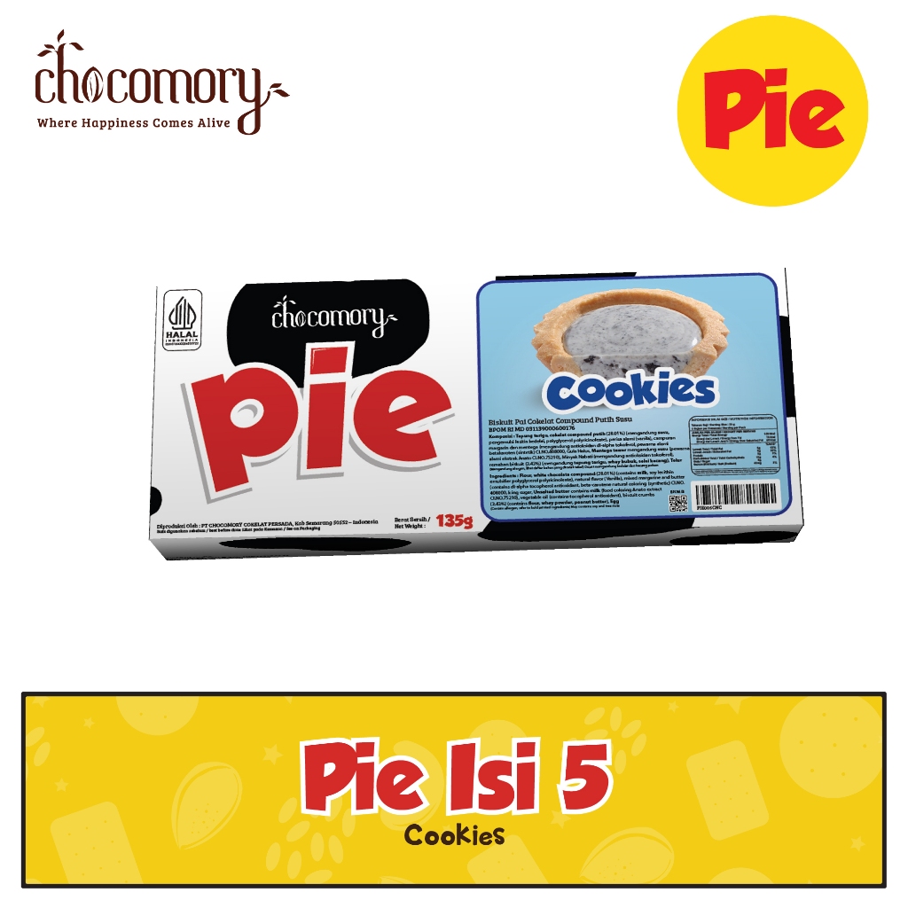 Jual Chocomory Cookies n Cream Pie isi 5 135g | Shopee Indonesia