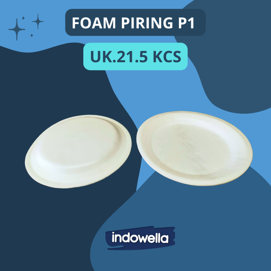 Jual Piring Foam Kecil/ Foam Piring KCS / LUX 50pcs | Shopee Indonesia