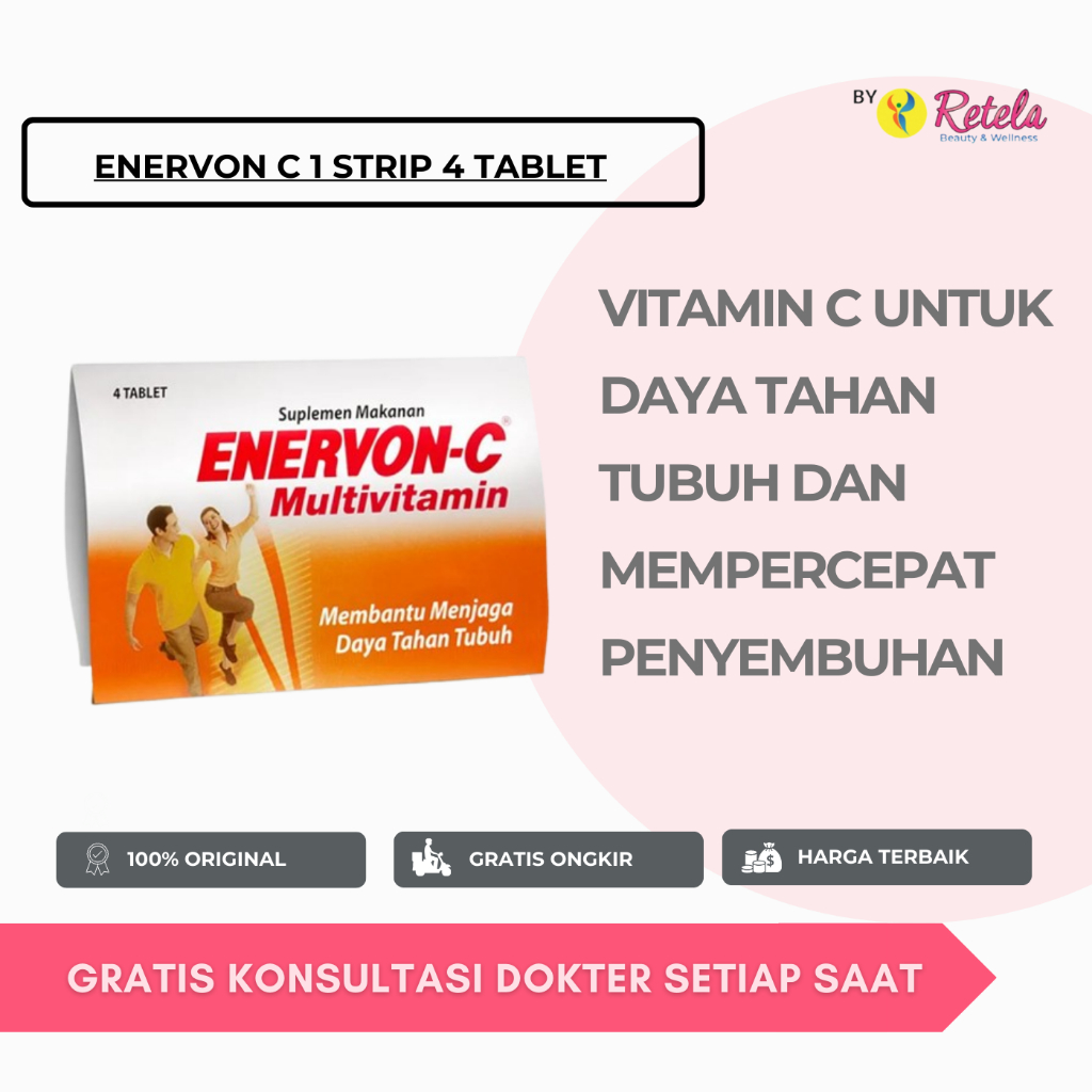 Jual ENERVON C 1 STRIP 4 TABLET | Shopee Indonesia