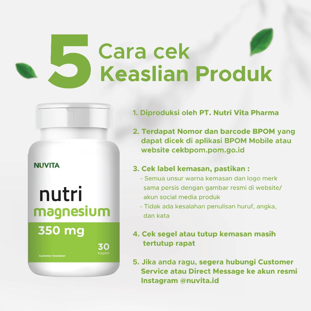 Jual Nuvita Nutri Magnesium - 30 Kaplet | Shopee Indonesia