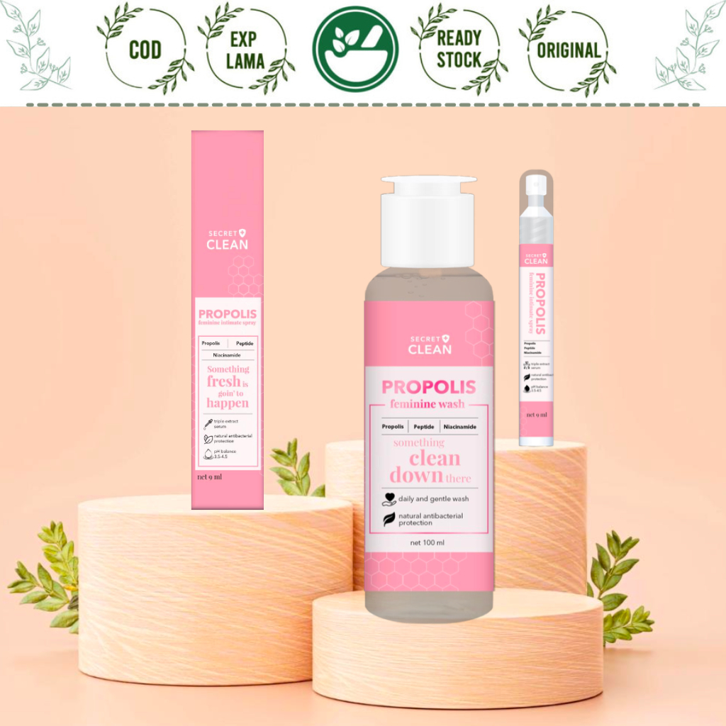 Jual SECRET CLEAN PROPOLIS FEMININE INTIMATE SPRAY WASH SABUN ...