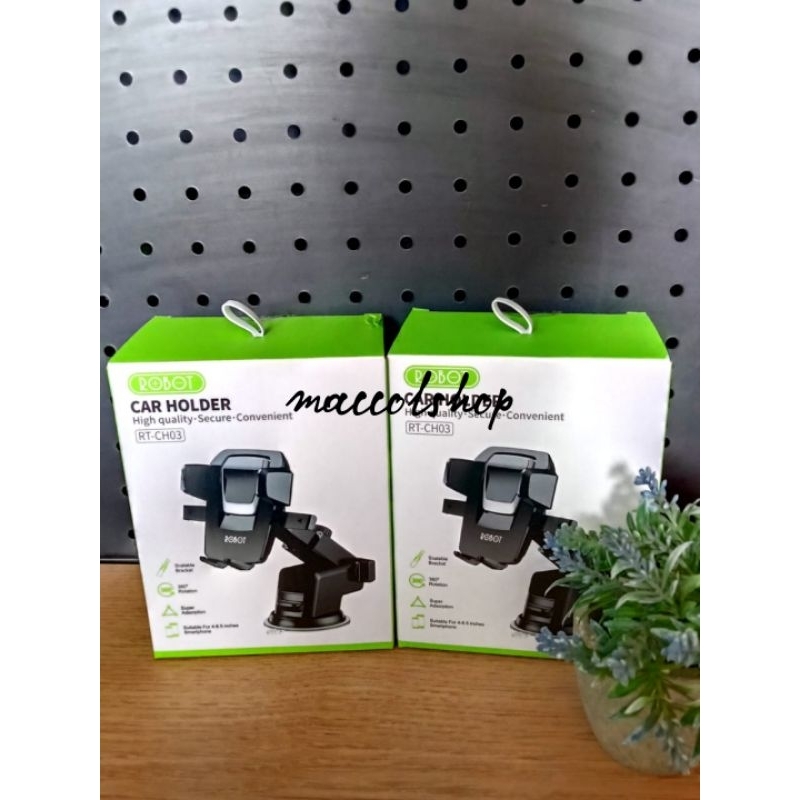 Jual HOLDER HP MOBIL ROBOT RT-CH03 - CAR HOLDER DASHBOAD - HOLDER GPS ...