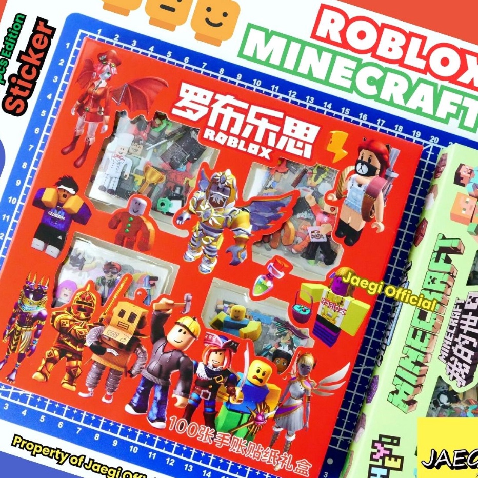 Jual HOT JAEGi Premium Roblox Minecraft Sticker Box isi 1 Pcs Aesthetic ...