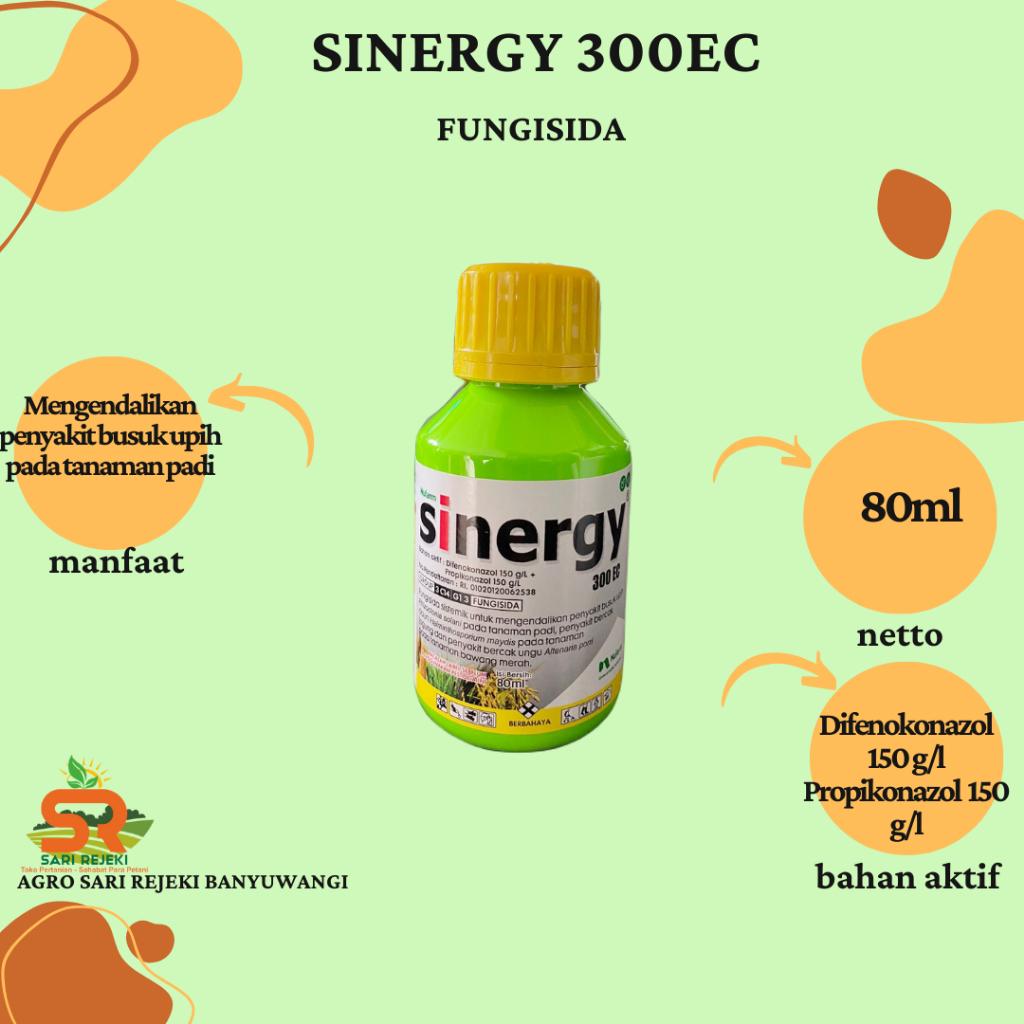 Jual SINERGY 300EC 80ML FUNGISIDA difenokonazol dan propikonazol ...