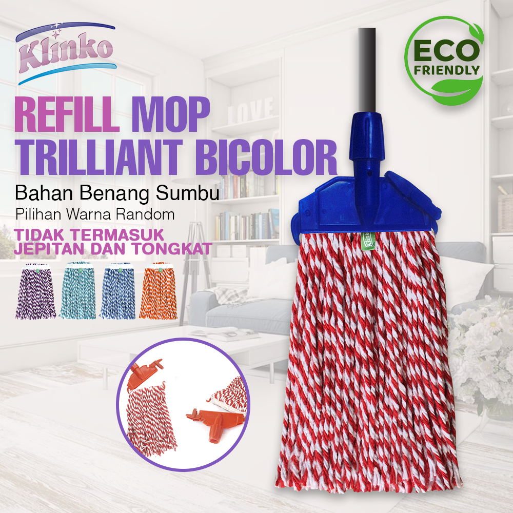 Jual Ktmstore REFILL Alat Pel Lantai 2 warna Jepit Mop Triliant Bicolor ...