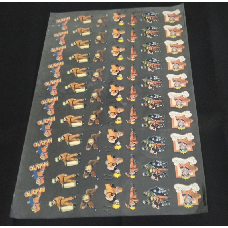 Jual sticker baju sticker setrika tempel karakter per lembar isi 69 ...