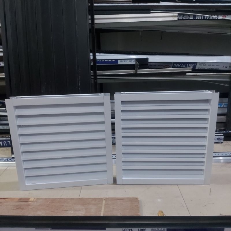 Jual Jalusi Alumunium + Kusen Alumunium Ukuran Produk Sesuai Gambar ...