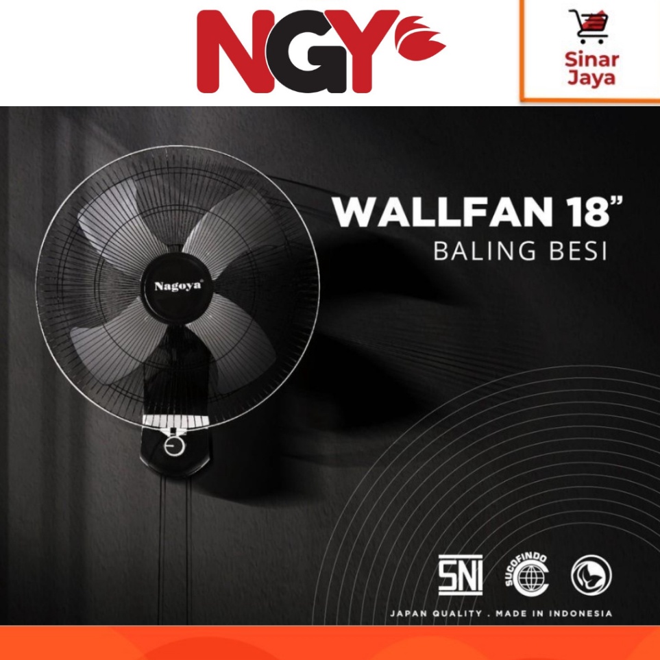 Jual el Baru Hyc NGY NAGOYA NF18 WF Wall Fan Kipas Angin Dinding 18 ...