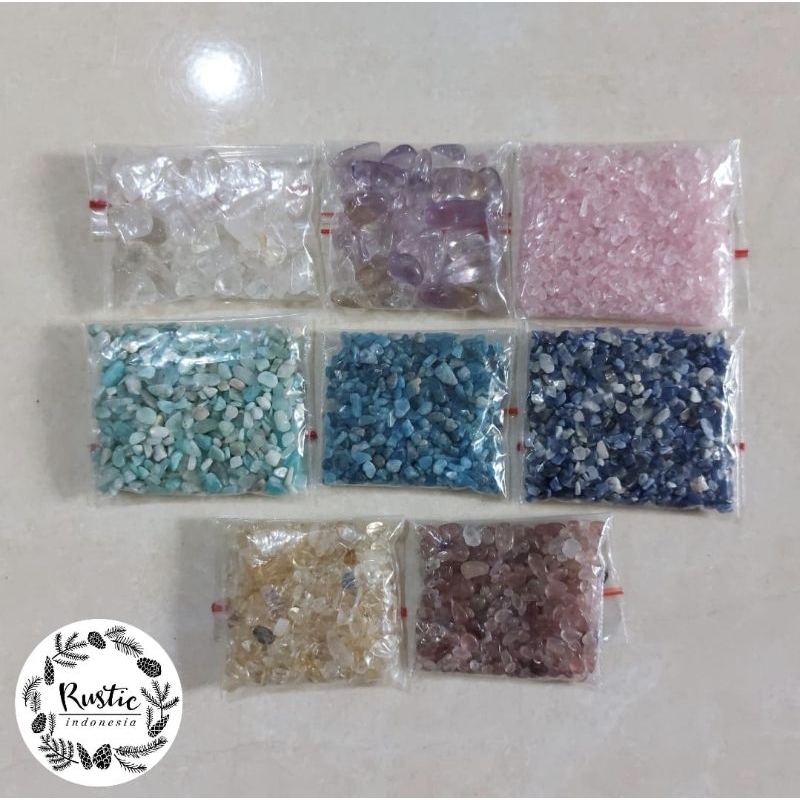 Jual 20 gram batu alam quartz kuarsa kristal untuk kerajinan resin ...