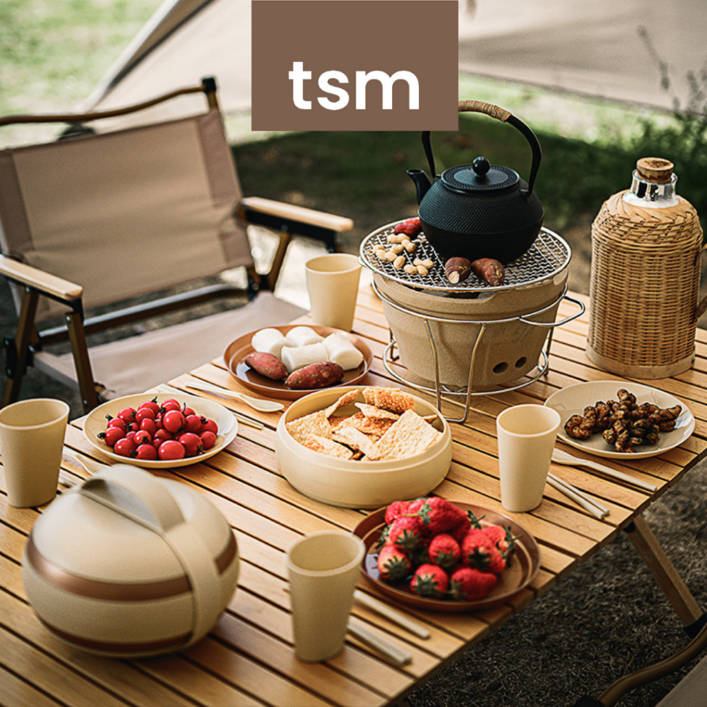 Jual TSM Piknik Set Simple Praktis | Rantang Piknik Set Piring Gelas ...