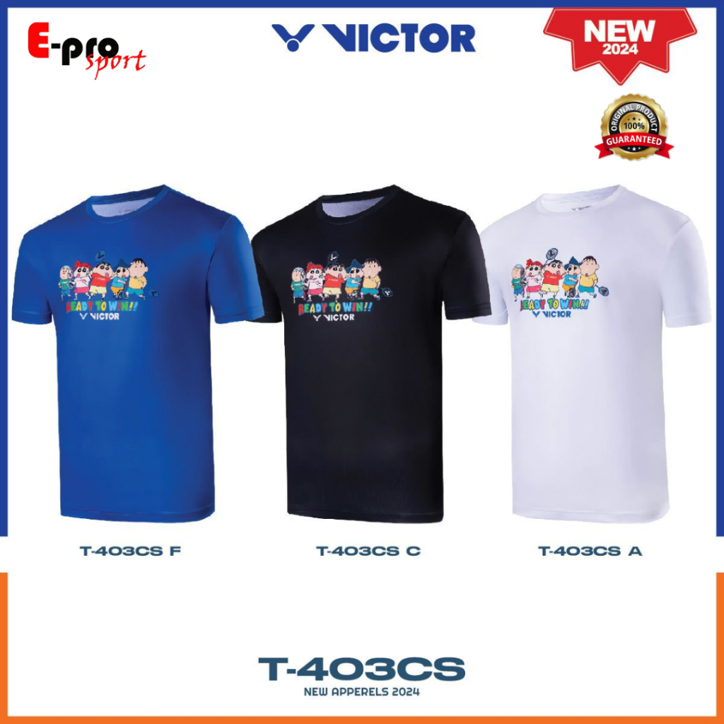 Jual LIMITED EDITION Kaos Badminton Victor Shinchan T-403CS T 403 CS T403 CS Shincan T Shirt ...