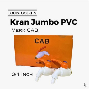 Jual Kran air PVC Kran Plastik 3/4" Inci Kran air jumbo [ Per 16 Pcs ...