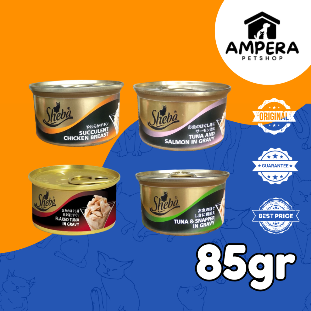 Jual sheba kaleng wet food 85gr makanan basah kucing sheba | Shopee ...