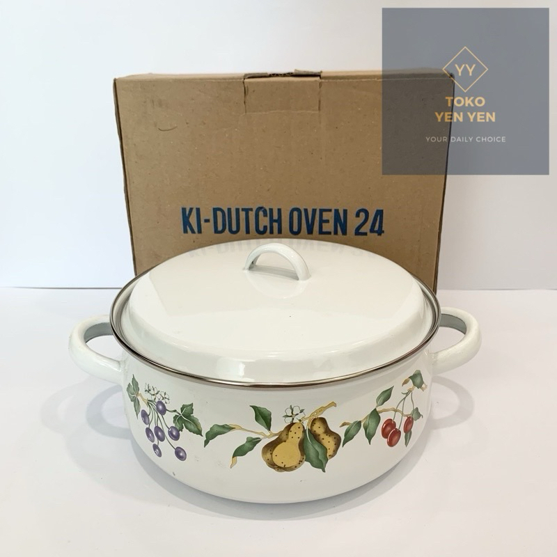 Jual Panci Sauce Pot Enamel Kedaung 16 18 20 22 24 cm | Shopee Indonesia