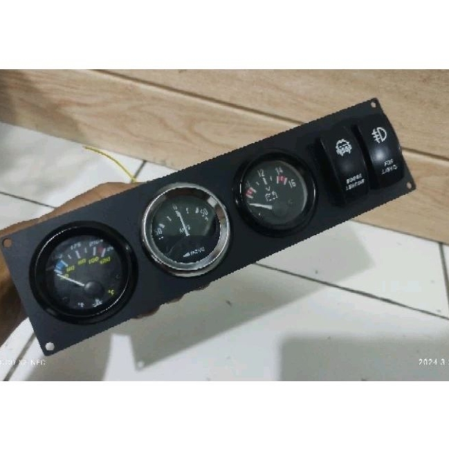 Jual Gauge indikator mobil 3in1 Volt meter. ampere daya. water ...
