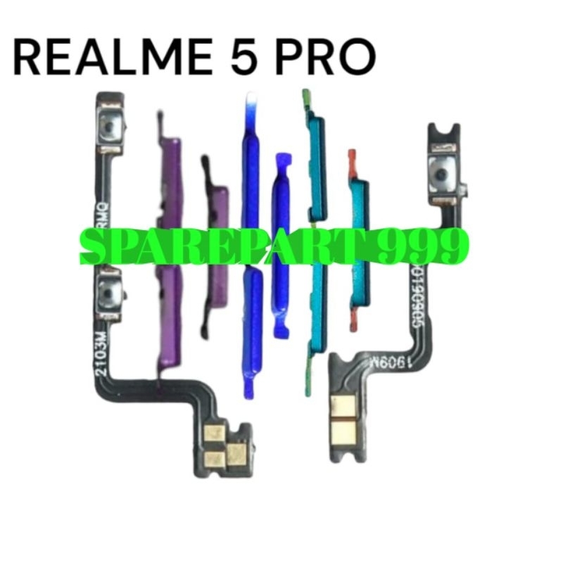 Jual TOMBOL SET + FLEXIBEL ON OFF VOLUME REALME 5 PRO | Shopee Indonesia