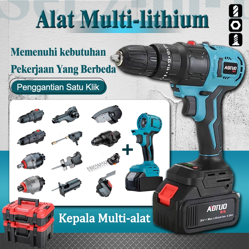 Jual Brushless Multifunctional tool Set Electric Screwdriver Electric ...