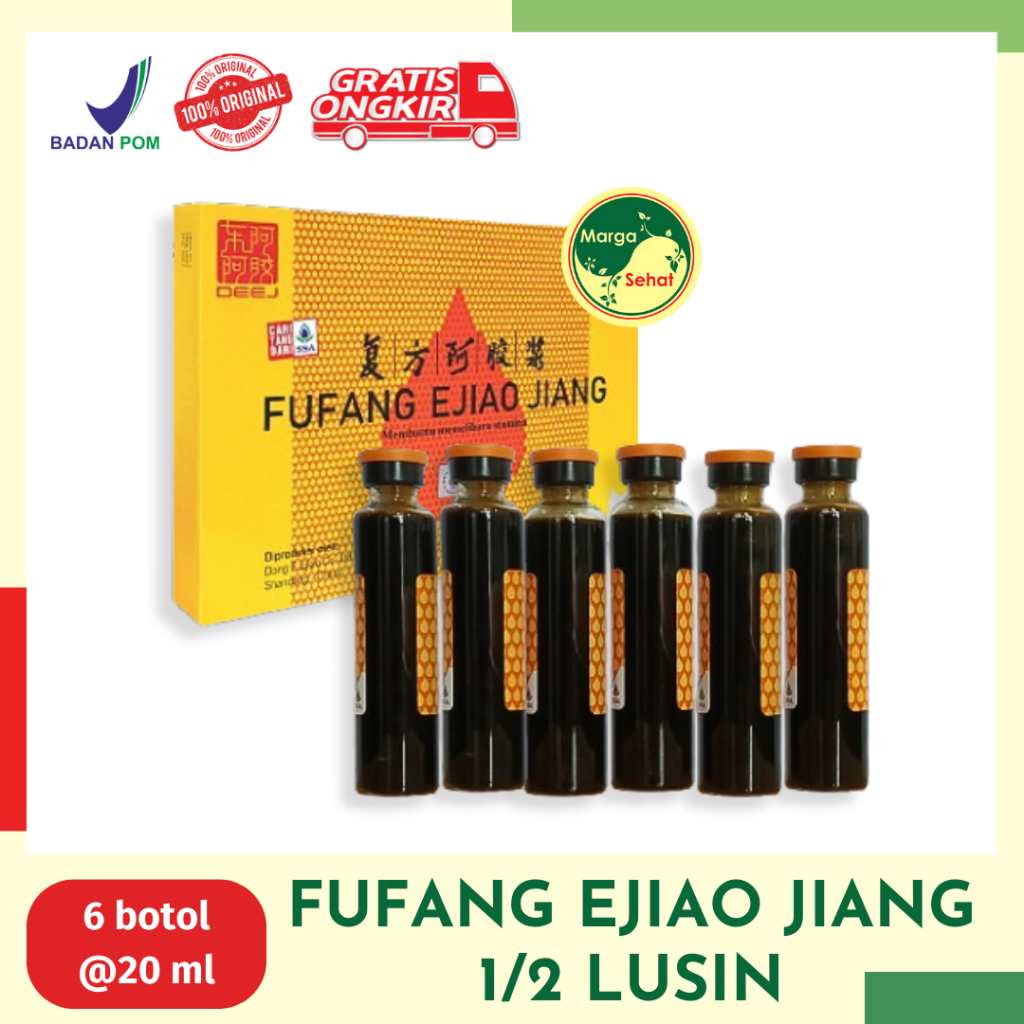 Jual FUFANG EJIAO JIANG 6 BOTOL / DBD / DEMAM BERDARAH / TROMBOSIT / KEMOTERAPI / KURANG DARAH ...