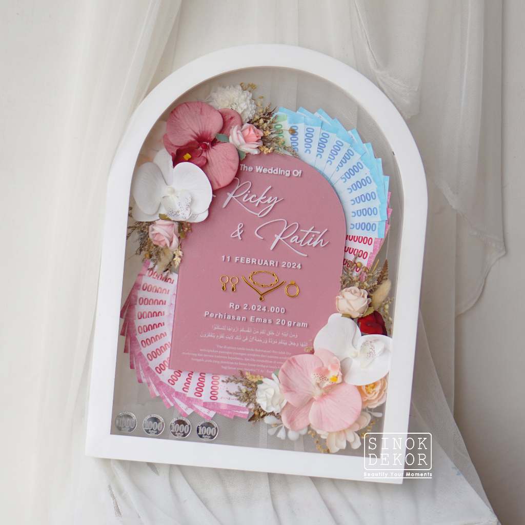 Jual Mahar Pernikahan - Bingkai Mahar Akrilik Kubah 42 x 32 cm | Shopee ...