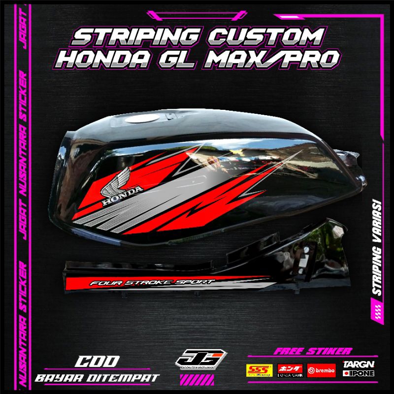 Jual Stiker honda gl, Striping honda gl, Striping variasi, stiker herek ...