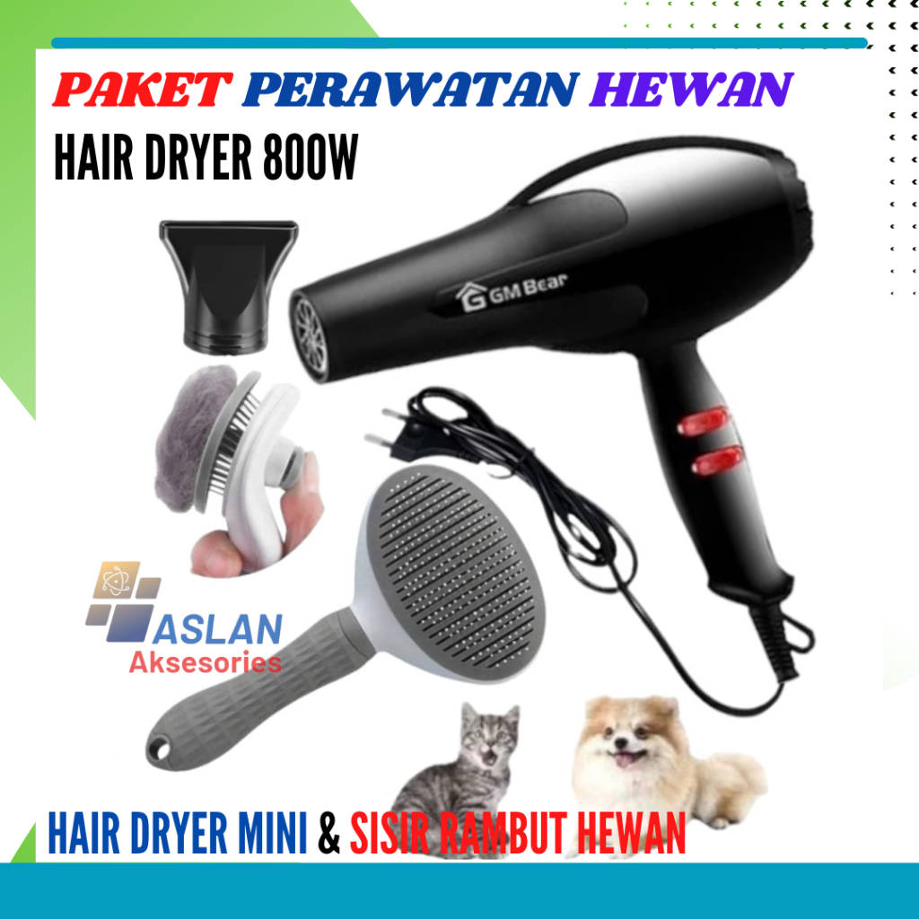 Jual Paket Alat Pengering Rambut - Hair Dryer Pet Blower untuk Grooming ...