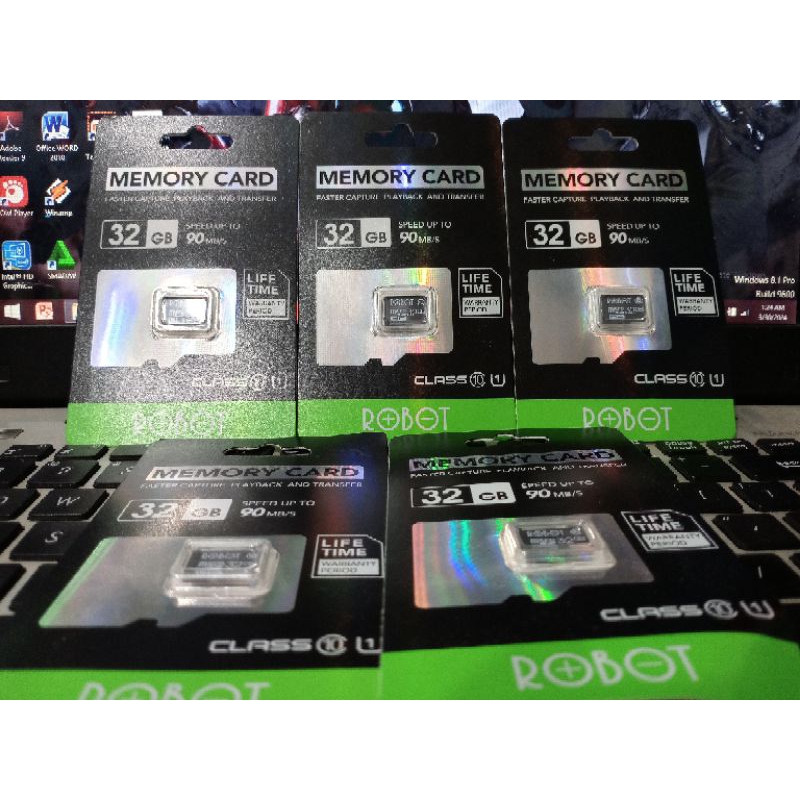 Jual ROBOT MEMORY CARD/MMC 8, 16, 32 GB CLASS 10 TF CARD CHIP WITH ...