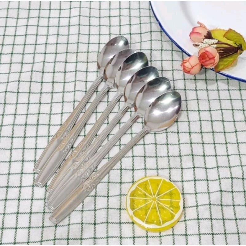 Jual SENDOK ES TEH PANJANG STENLIS (6PCS) | Shopee Indonesia