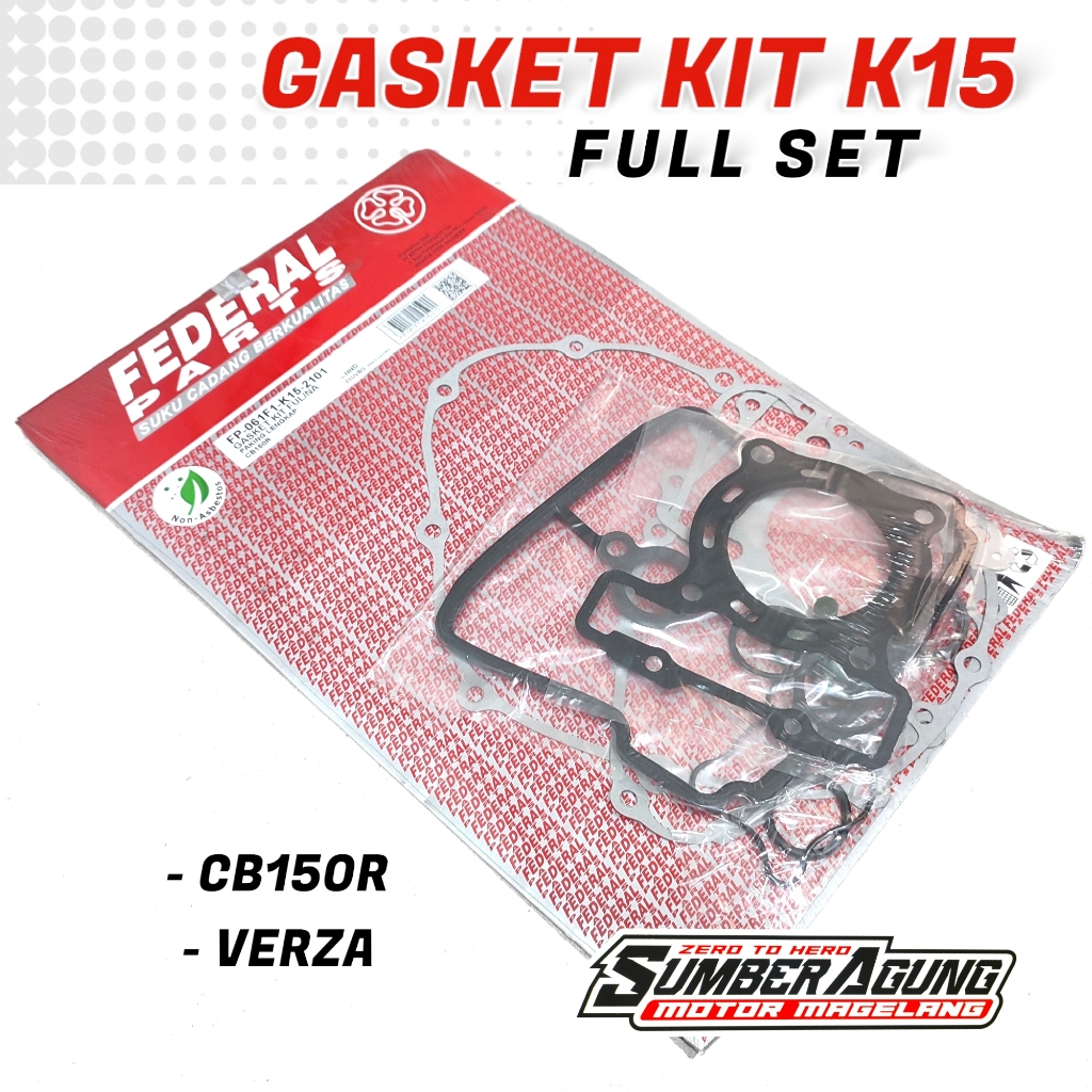 Jual PERPAK PAKING GASKET FULL SET CB150R OLD NON LED FEDERAL FP-061F1-K15-2101 | Shopee Indonesia