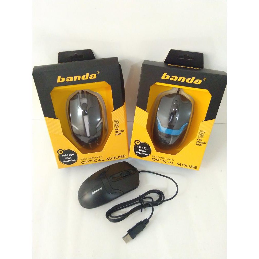 Jual MOUSE USB BANDA B500 OPTICAL MOUSE | Shopee Indonesia