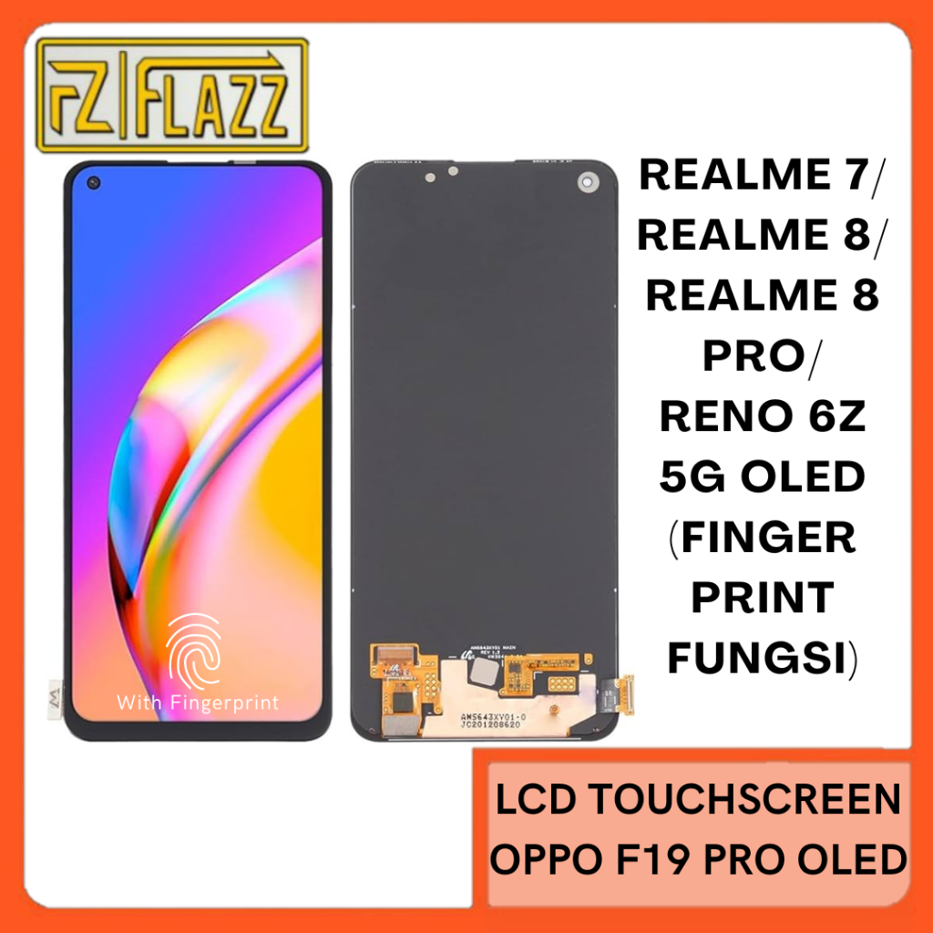 Jual LCD TOUCHSCREEN OPPO F19 PRO/REALME 7/REALME 8/REALME 8 PRO/RENO 6Z 5G OLED FINGERPRINT ...