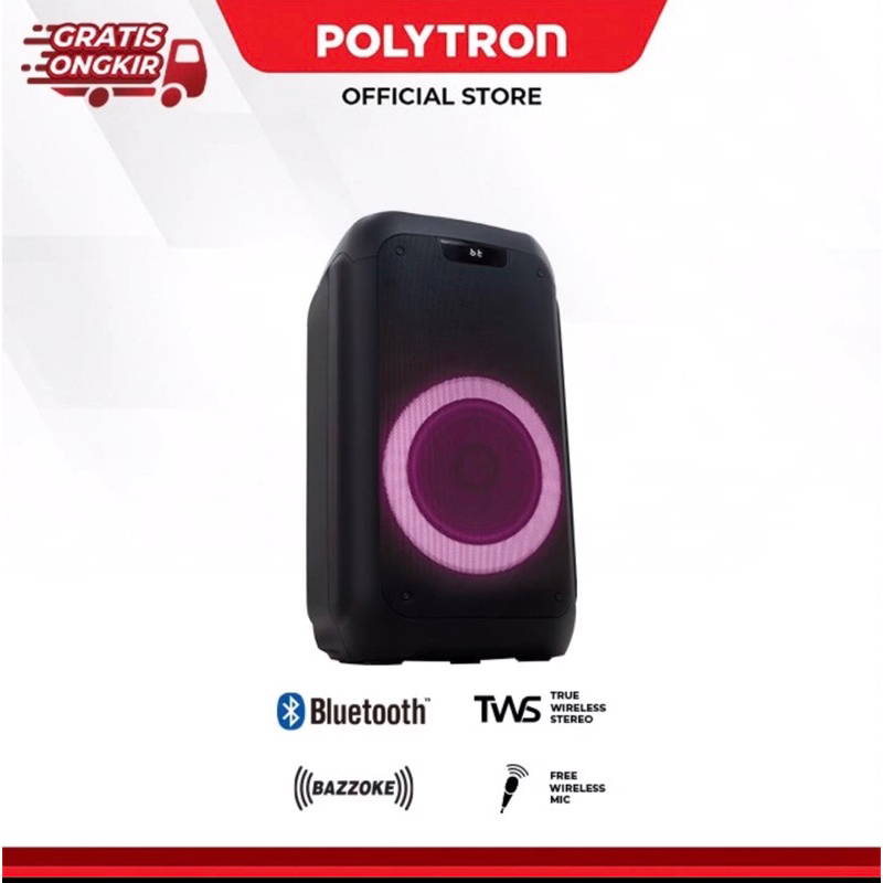 Jual Polytron Party Speaker Portable Karaoke - PPS 8L12 | Shopee Indonesia