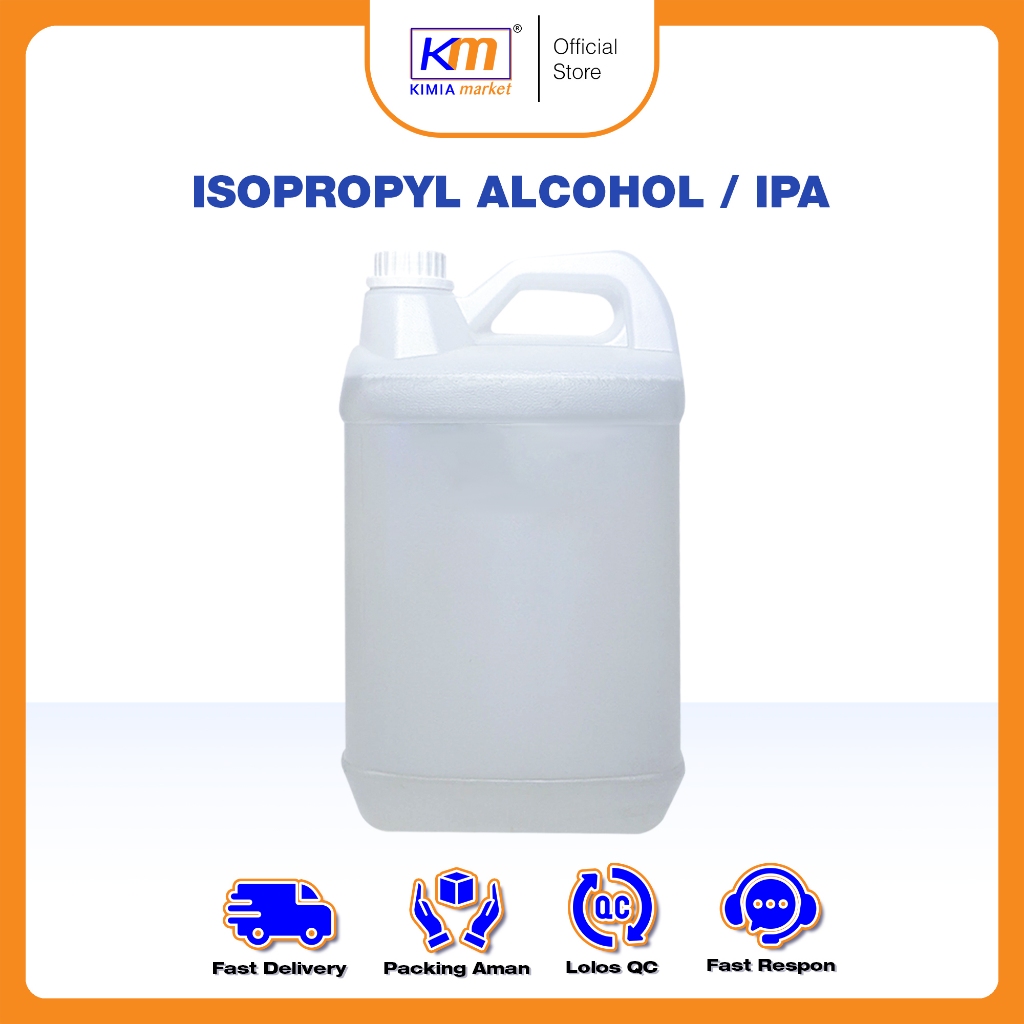 Jual IPA - IsopropyI AlcohoI 99,9% nett 5 Ltr / Bahan Baku Pembersih 5 ...