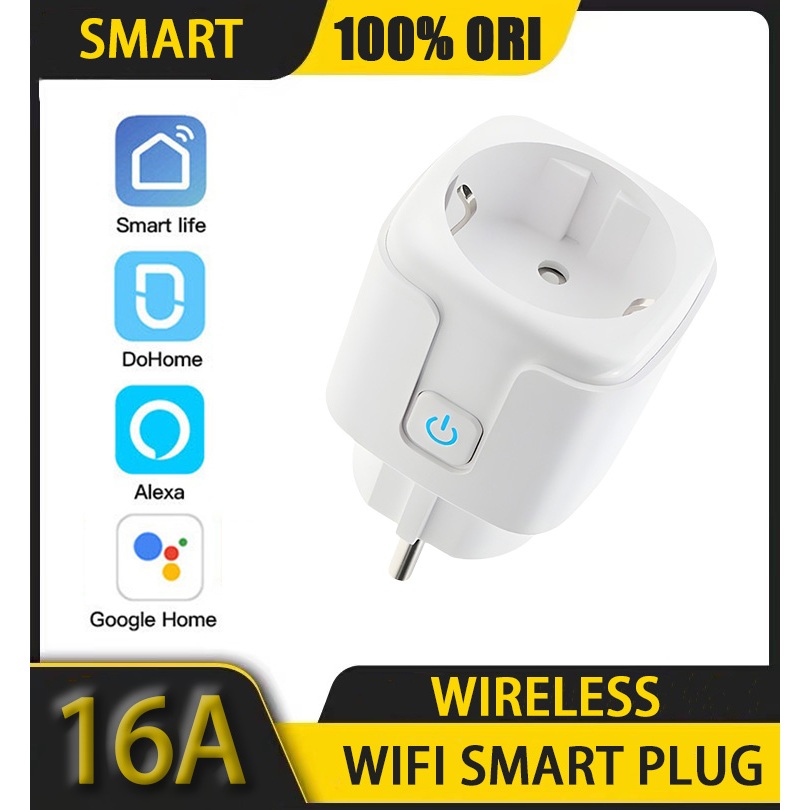 Jual Wireless WiFi Smart Plug Saklar 16A with Colokan Energy Monitoring ...