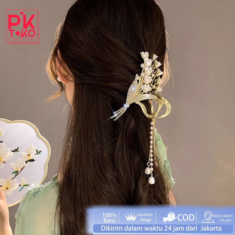 Jual Jepitan Rambut Fashion Mutiara Model Korea / Aksesoris Rambut ...