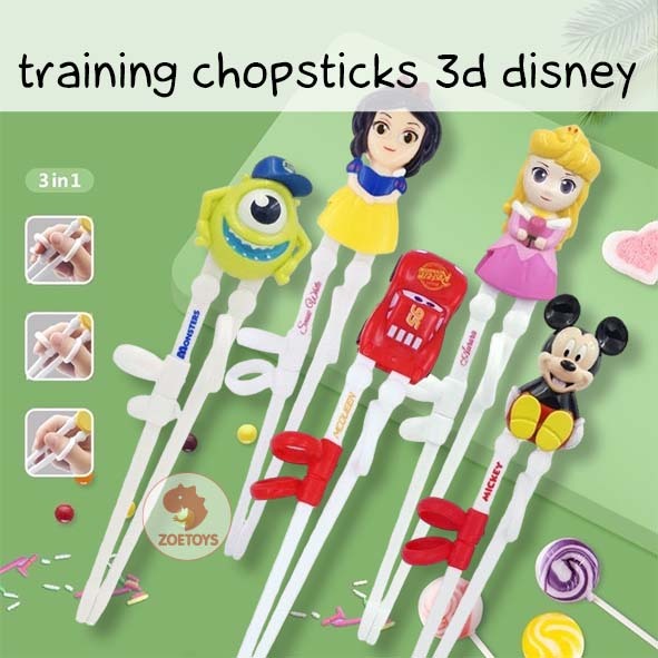 Jual Zoetoys Training Chopsticks 3D Disney Frozen Elsa | Alat Makan ...