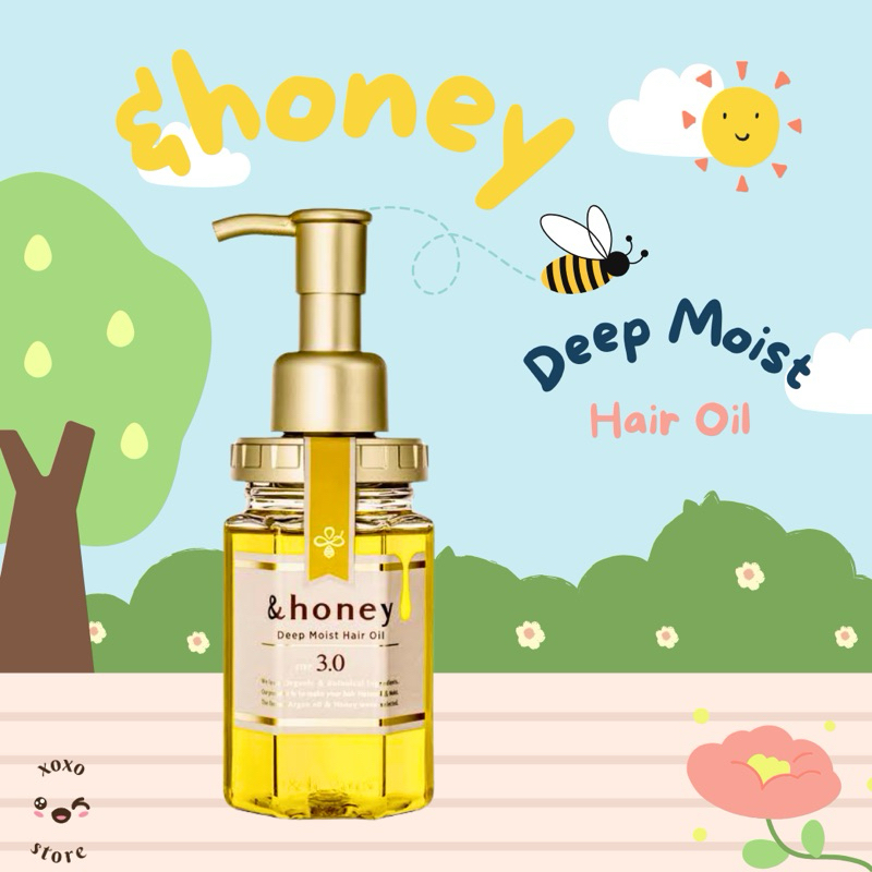 Jual &HONEY DEEP MOIST HAIR OIL | hair oil honey jepang | ORIGINAL JEPANG | Shopee Indonesia